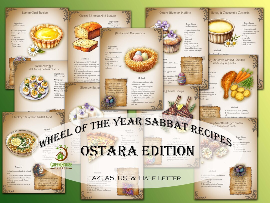 Ostara Cookbook: 30 Spring Equinox Recipes (PDF Instant Download) - Etsy