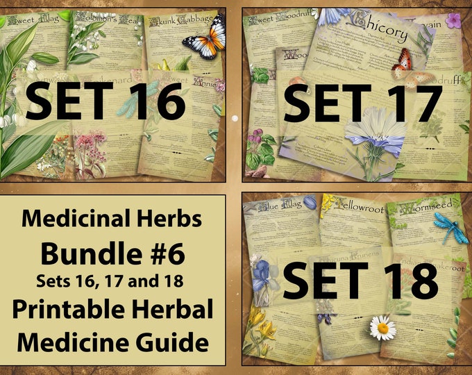 HERBAL BODY MAP - Etsy Canada