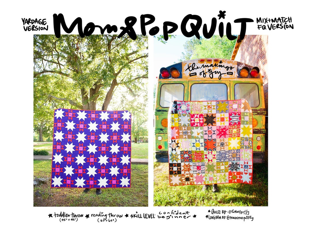 Mom and Pop Quilt Pattern - PDF Download Themakingsofjoy - Etsy