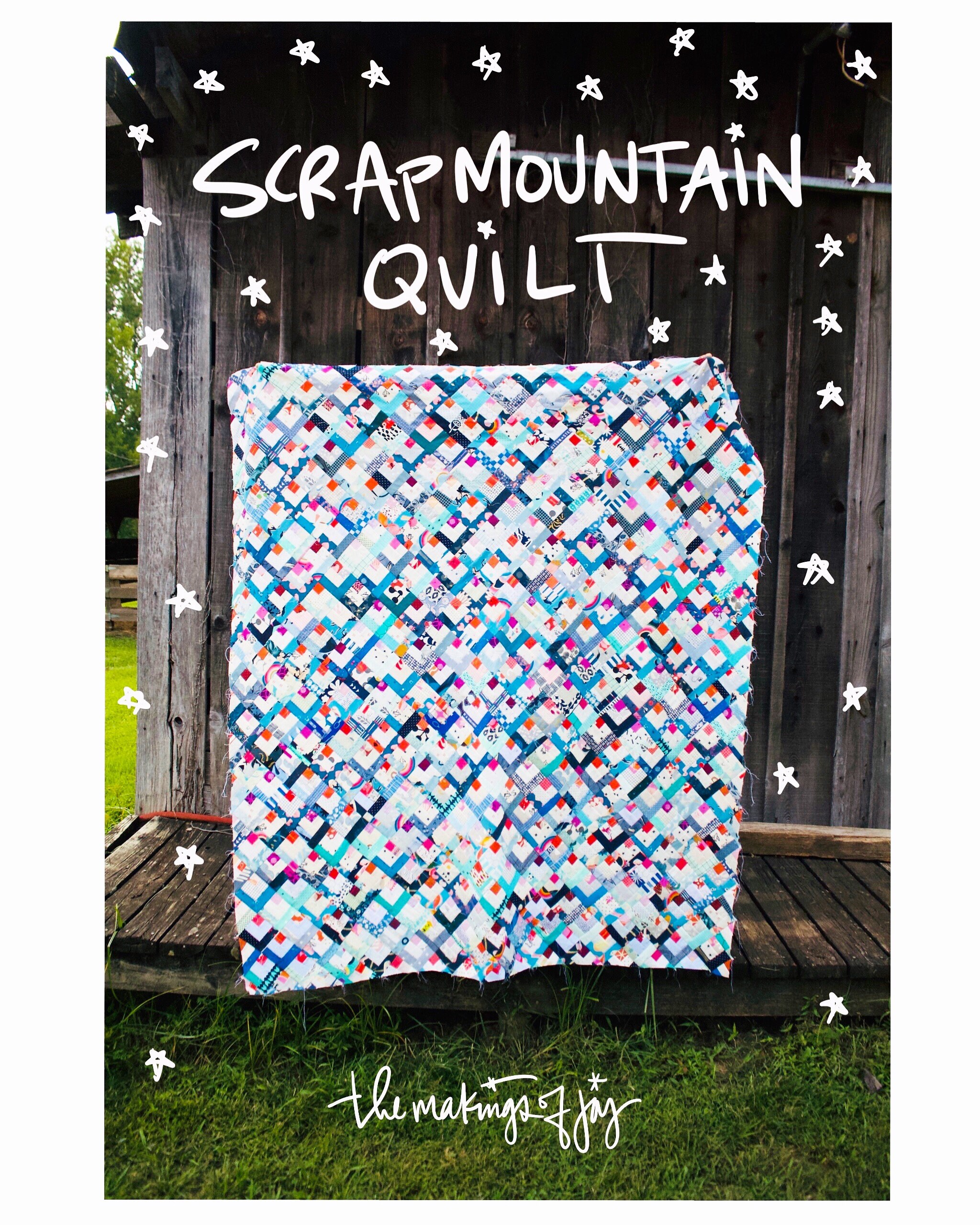 Scrap Mountain Quilt Pattern PDF Download by Themakingsofjoy - Etsy
