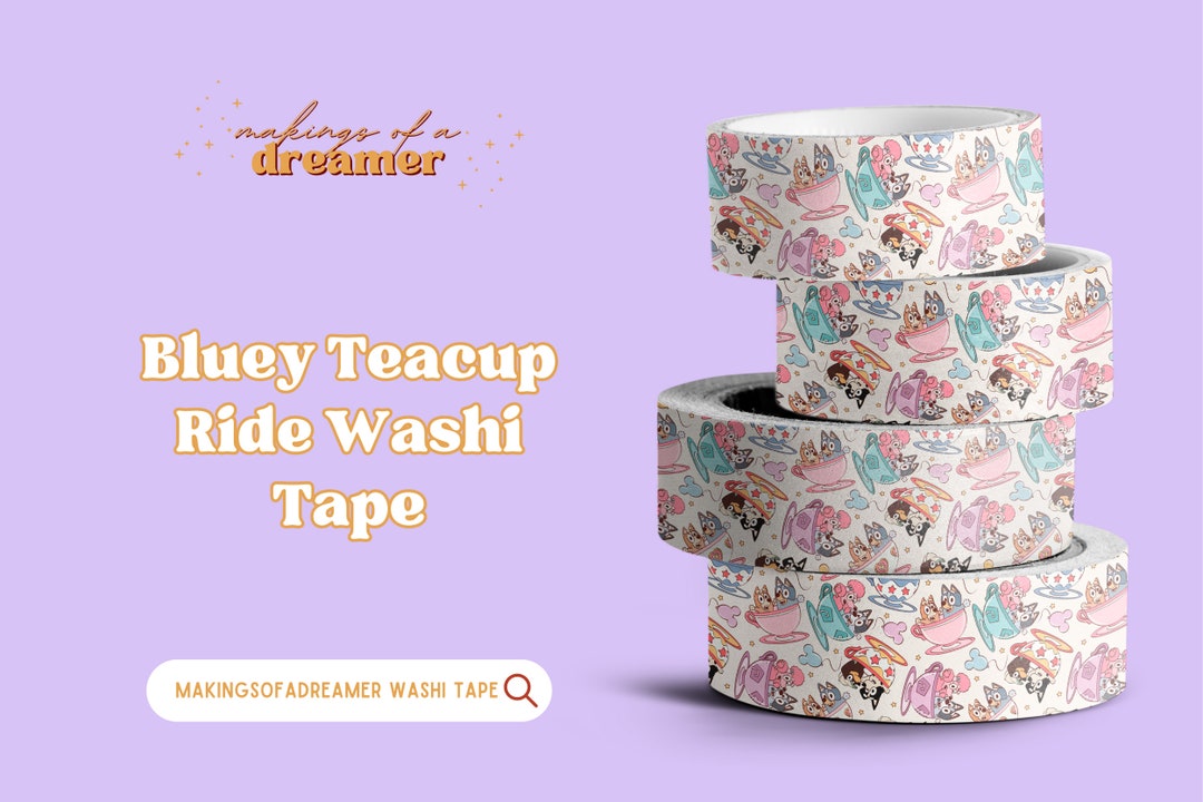 Bluey Teacup Ride Washi Tape - Etsy