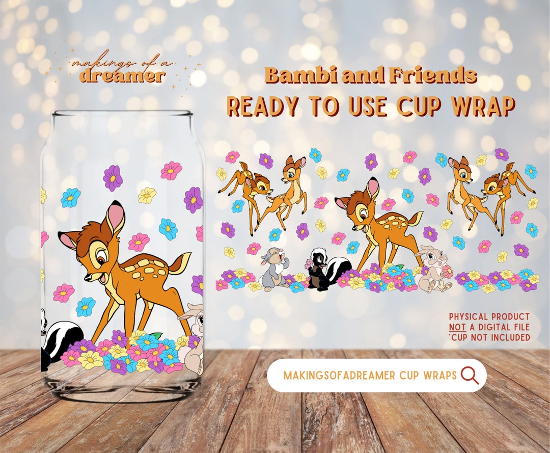 Bambi and Friends DTF Cup Wrap - Etsy