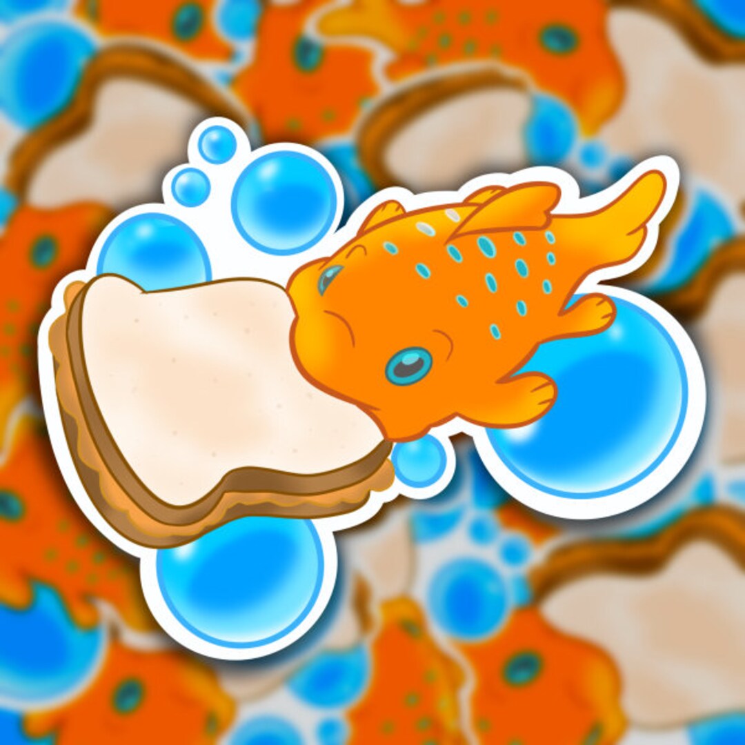Pudge the Fish Glossy Sticker - Etsy