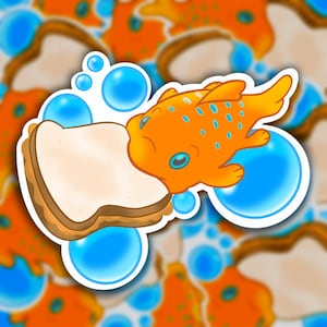 Pudge the Fish Glossy Sticker - Etsy