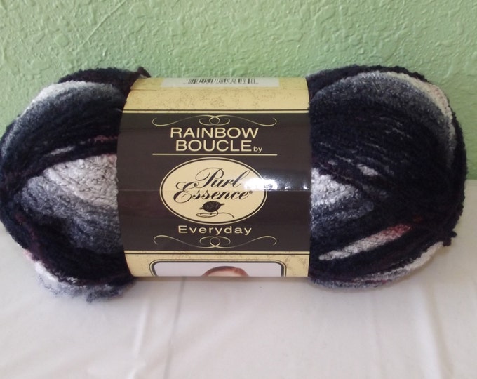 Rainbow Boucle Purl Essence Yarn, America Boucle Yarn, Patriotic Yarn ...