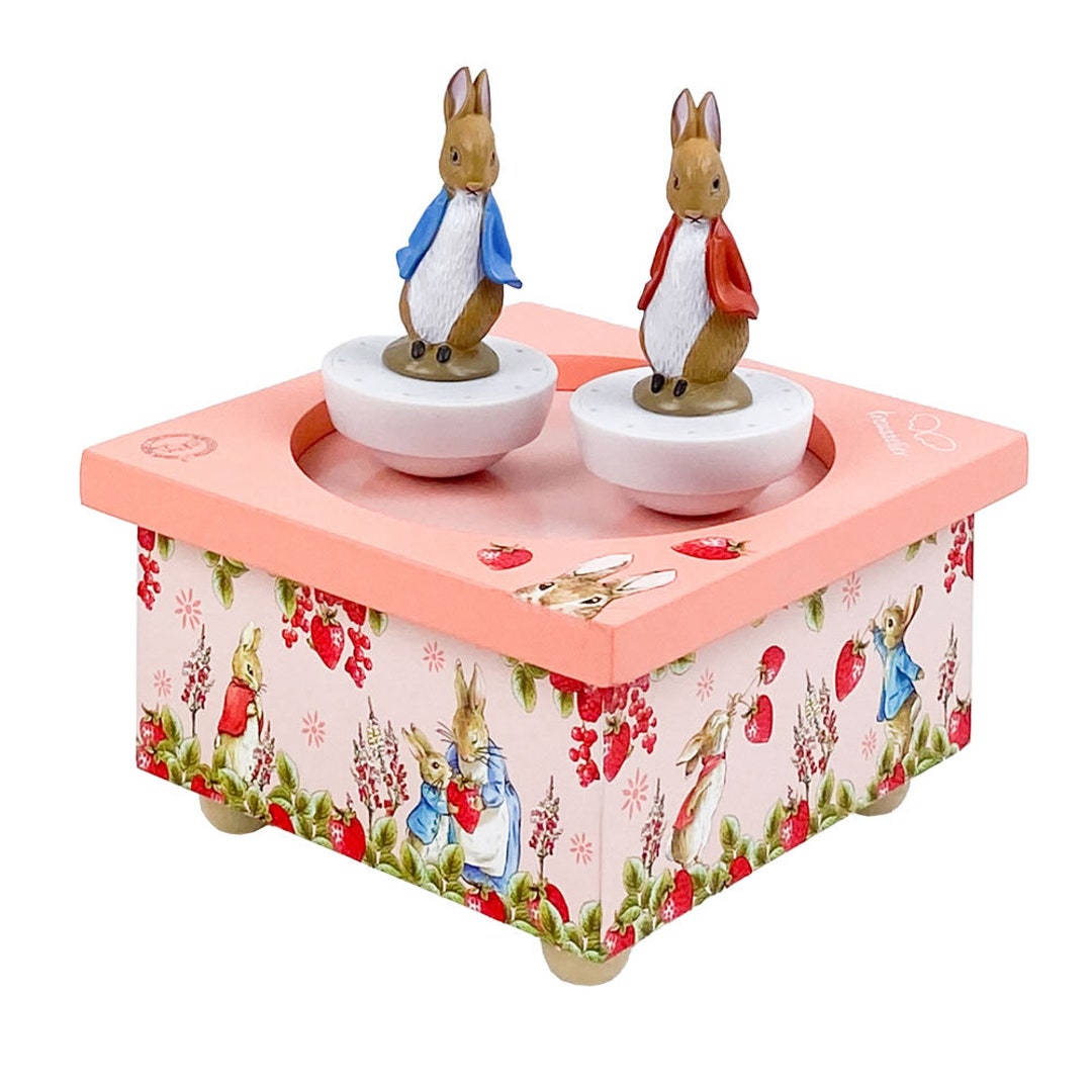 Personalised Baby Music Box Peter Rabbit Baby Girl Musical Box With ...