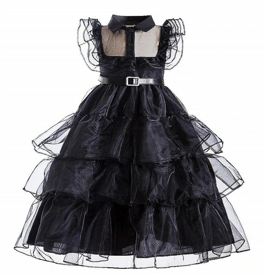 W.ednesday A.ddams Family Dress for Kids W.ednesday Prom - Etsy