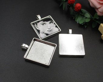 Square pendant | Etsy