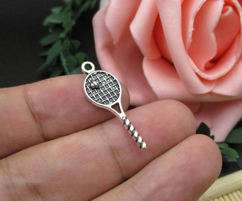 10pcs 29x10mm Silver Tennis Racket Charms-p1836-b - Etsy