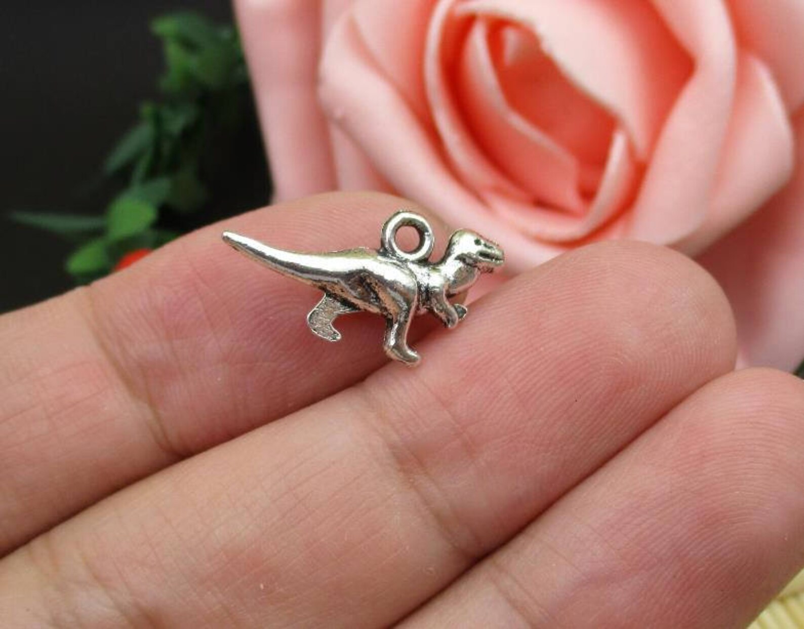 20PCS 2110mm Silver Dinosaur Charms-p1405-b - Etsy