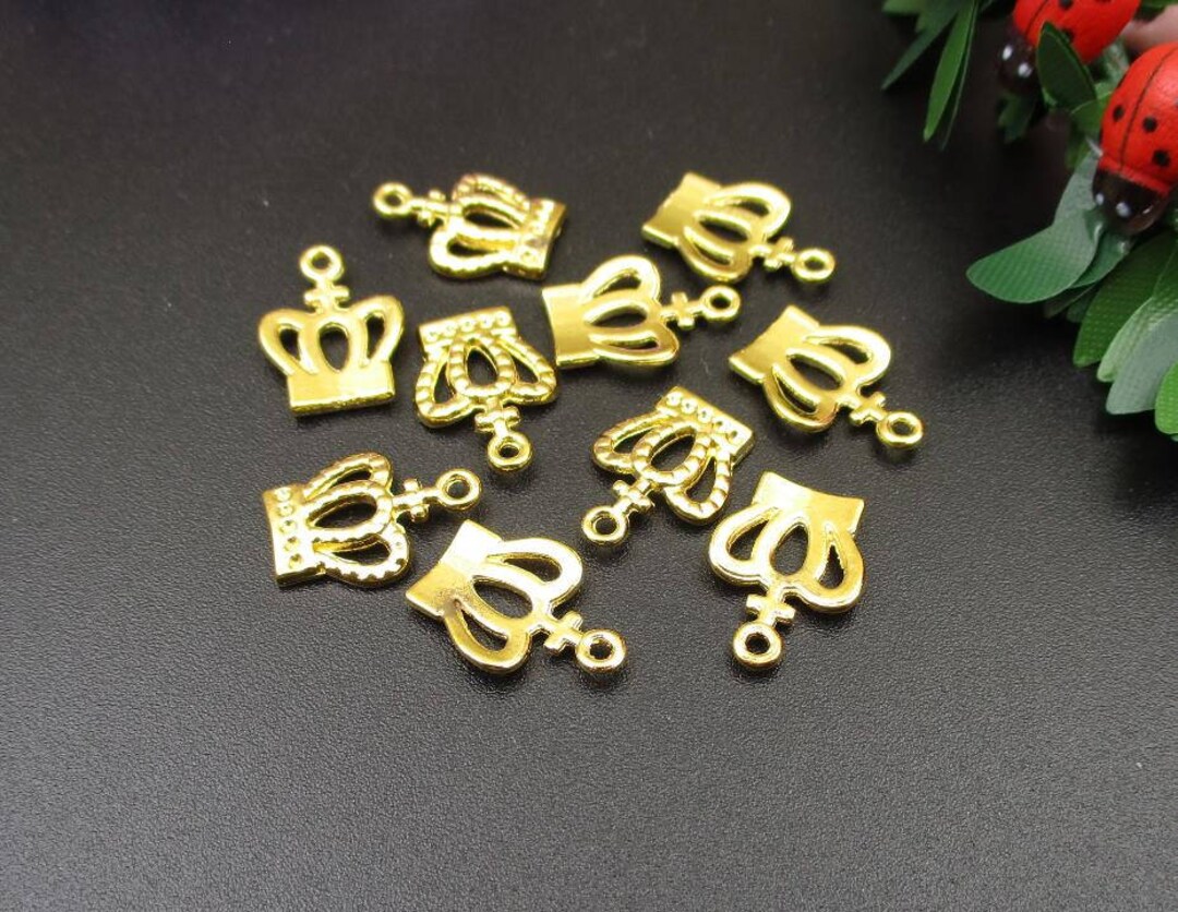 10pcs 15x10mm Gold Princess Crown Charms-p1783 - Etsy