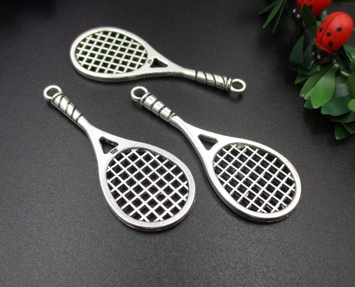 10pcs 48x20mm Silver Tennis Racket Charms-p1900-b - Etsy