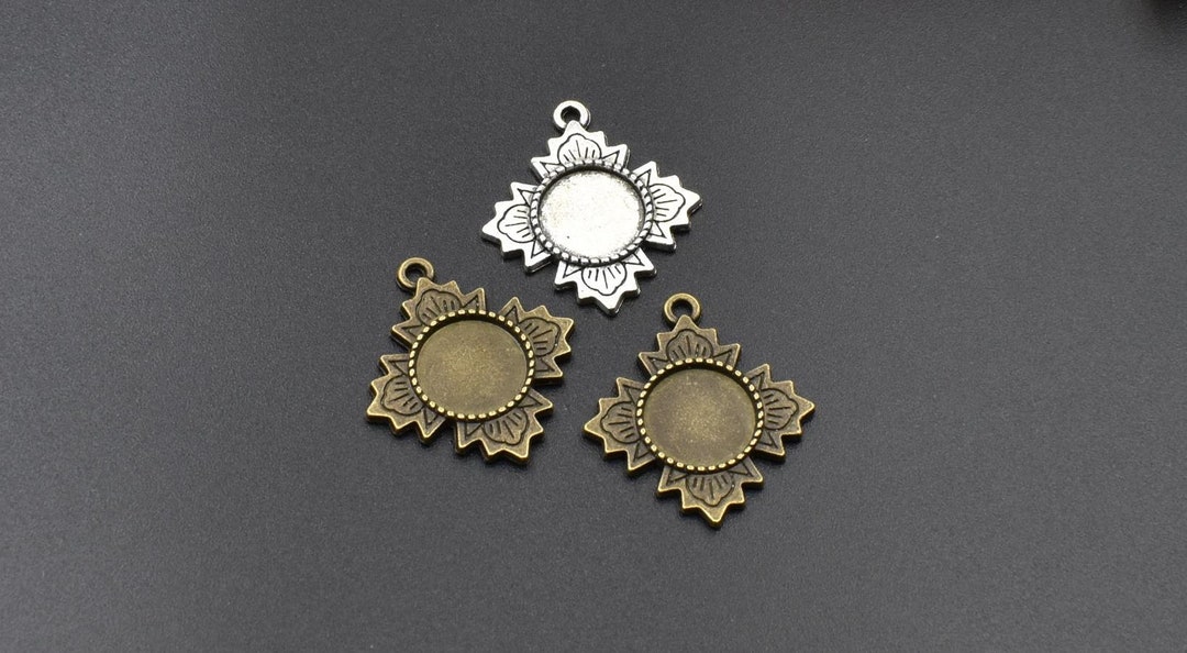 10pcs 12mm Round Cameo Cabochon Base Setting Pendants,round Blank ...