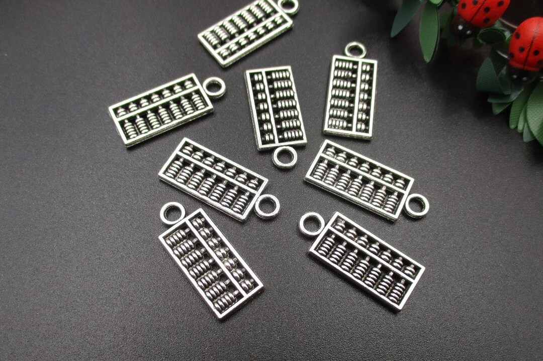 10PCS 24x10mm Silver Abacus Charms,2 Sided-p2071-b - Etsy