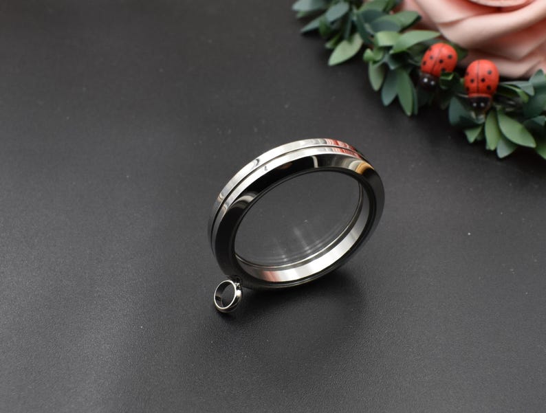 Round Stainless Steel Floating Glass Locket,5 Sizes Available-p2666 - Etsy