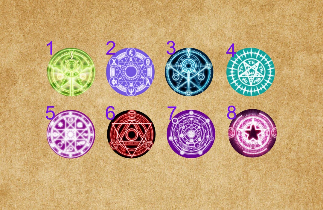 Alchemy Array, Flowery pattern,Photo Glass Cabochons,12mm,14mm,16mm ...