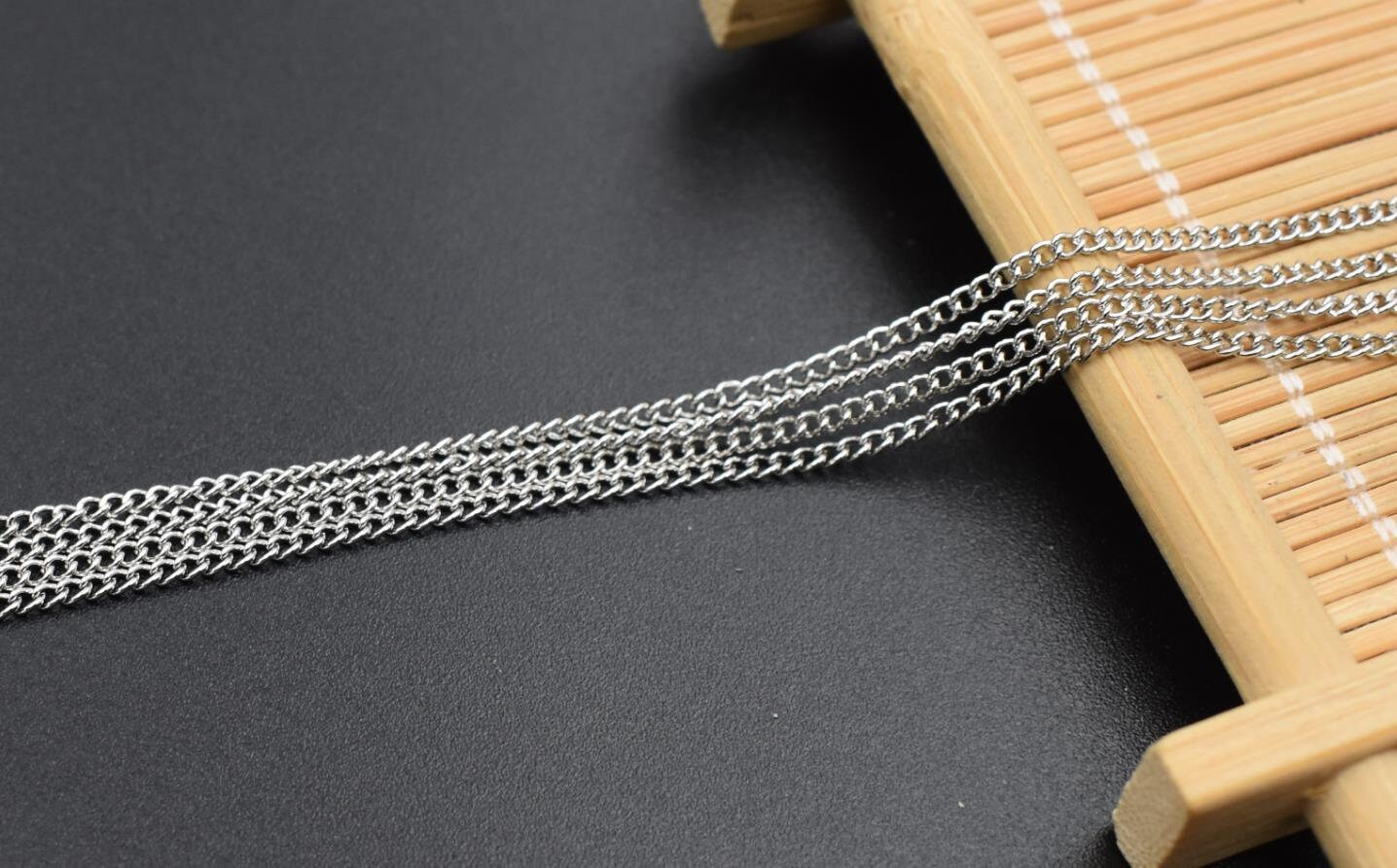 5M Length Fine Chains1.5 x 1.5mmDIY Supplies 5 Colros | Etsy