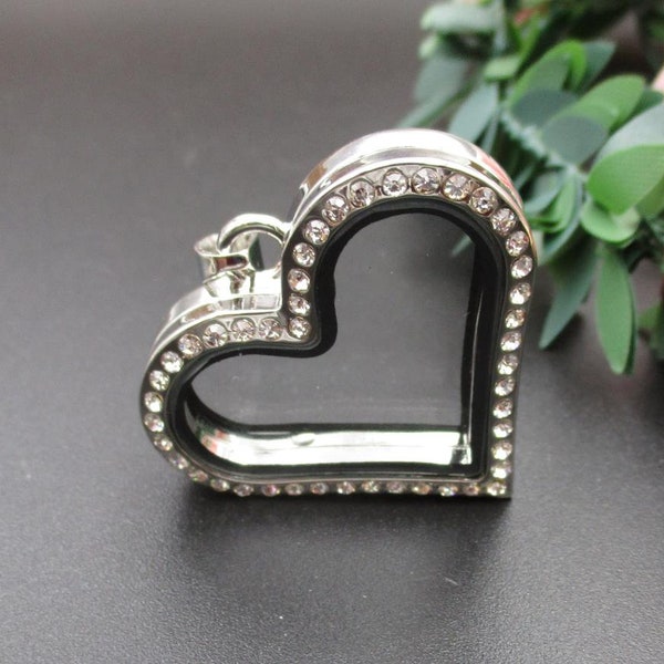 Floating Heart Lockets - Etsy