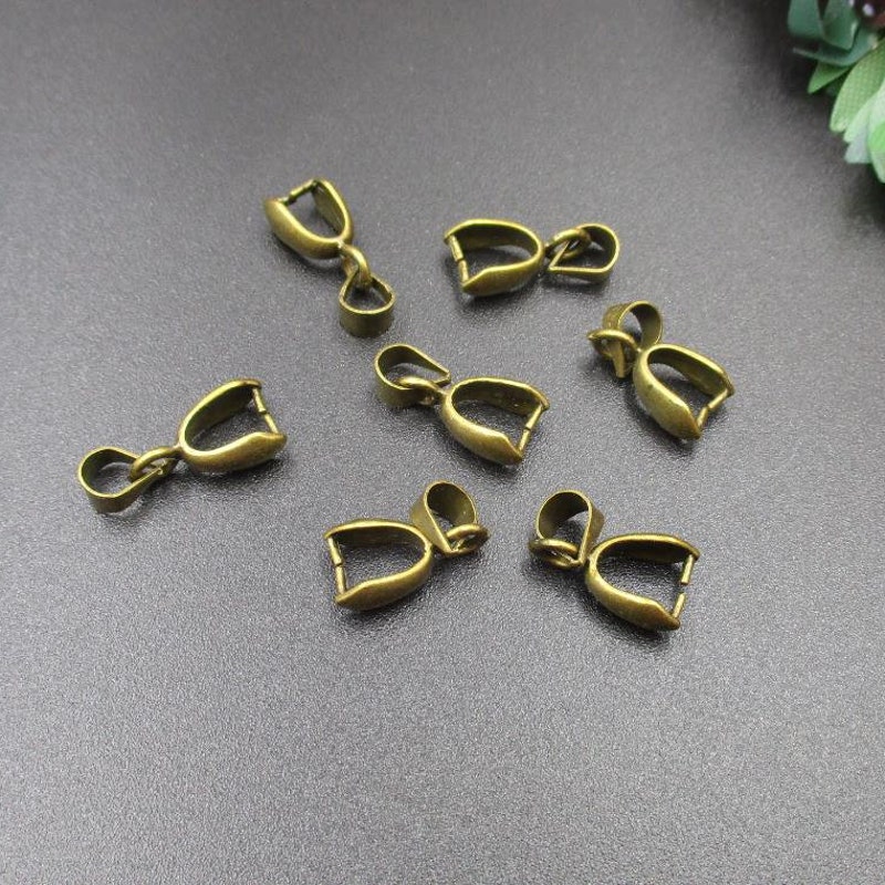 Bronze Necklace Bail - Etsy