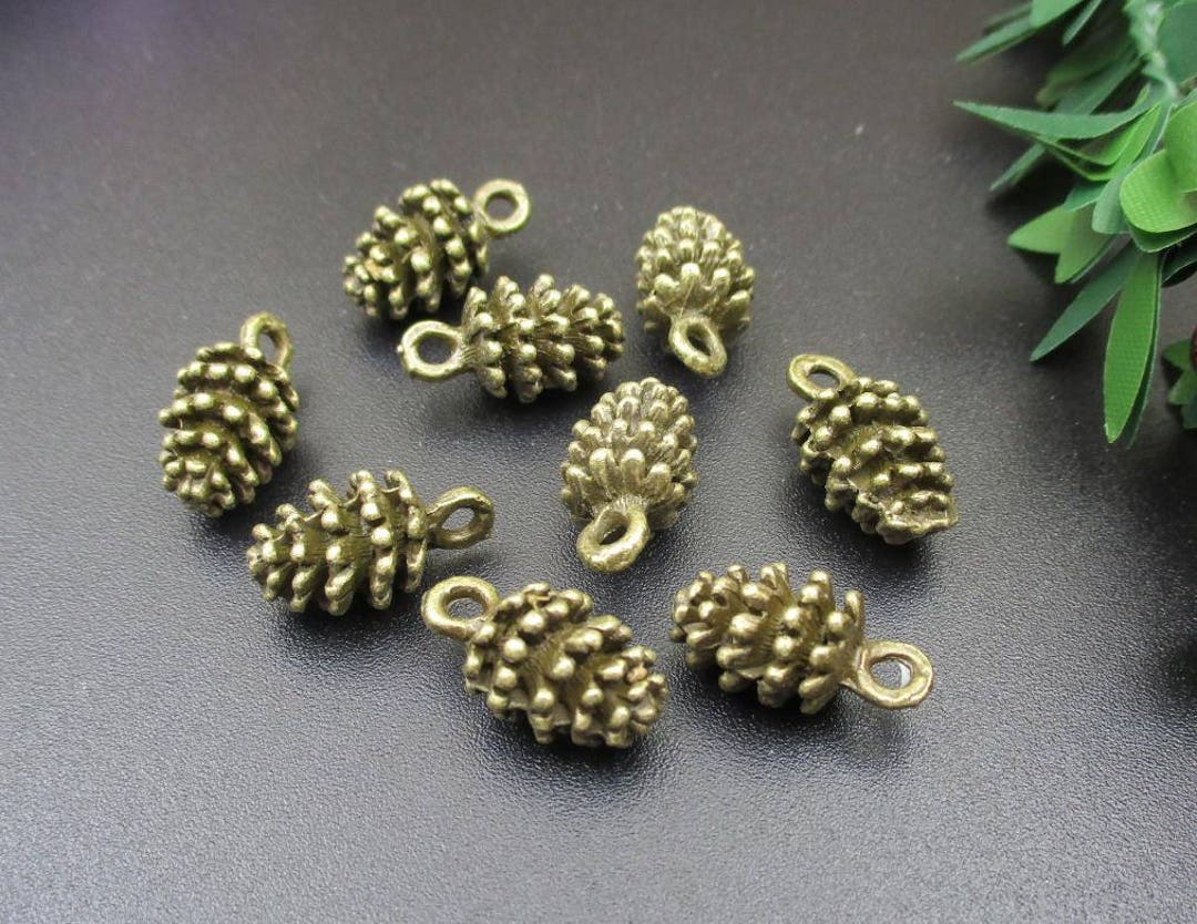 10pcs 9x10x15mm Bronze Acorn Charms-p1753-a - Etsy