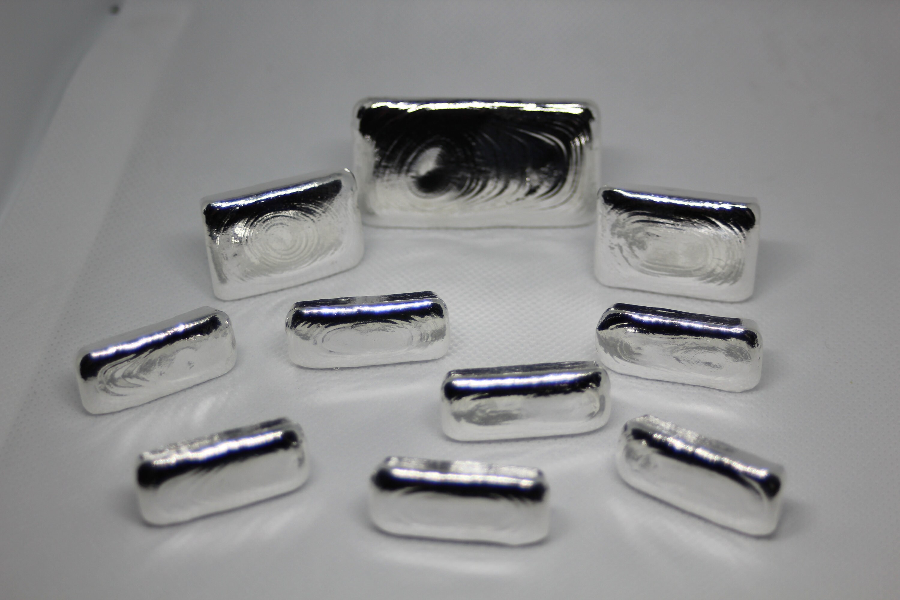 Silver Bar Lot-One Pound of Hand Poured Rippling Silver | Etsy