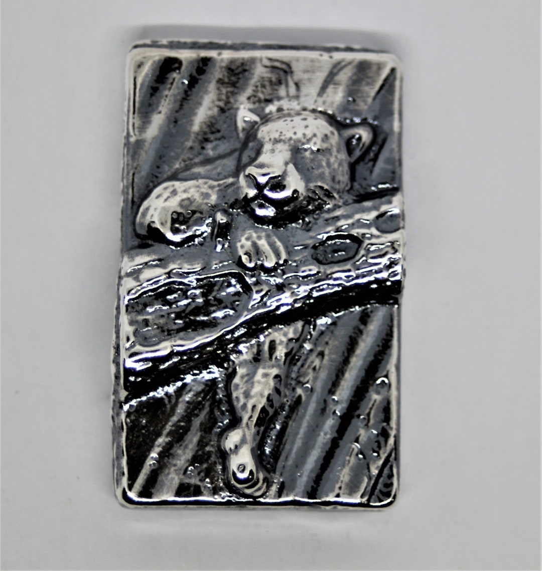 Hand Poured Silver Bar W/ Patina just Hanging - Etsy