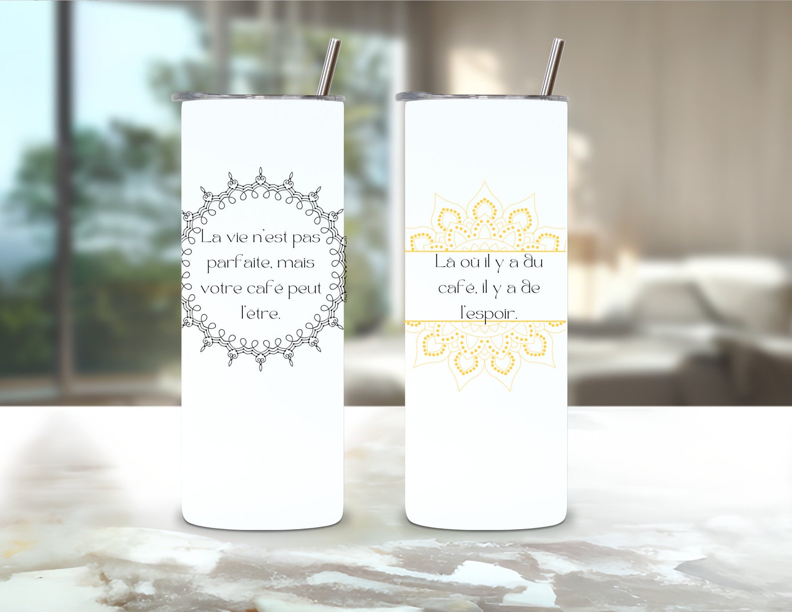 Inspirational Phrase Mug Travel Tumbler-customizable Insulated Mug-20 ...