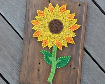 Floral String Art | Etsy