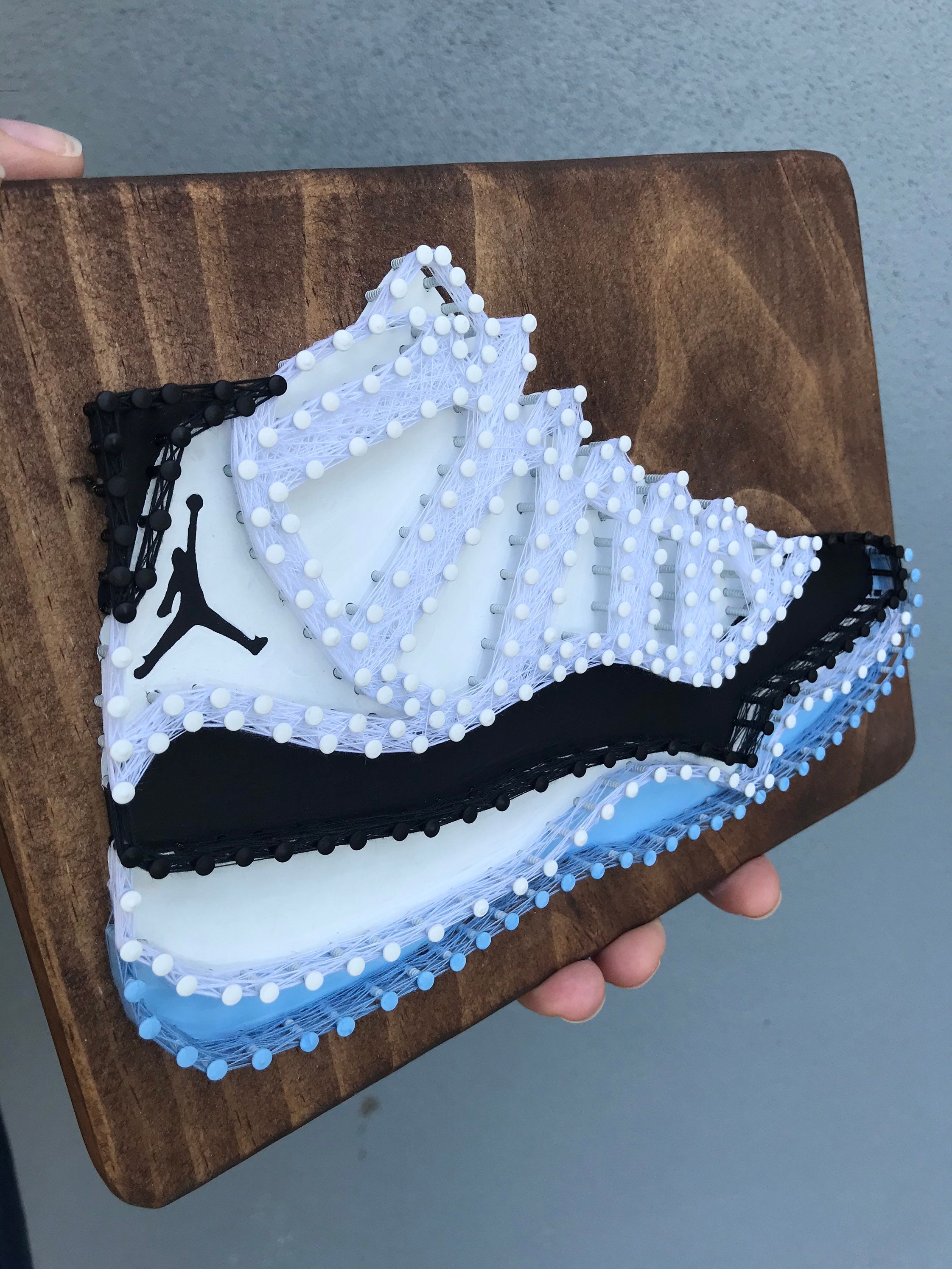 Air Jordan// Basketball// Customizable// String Art + Painted ...