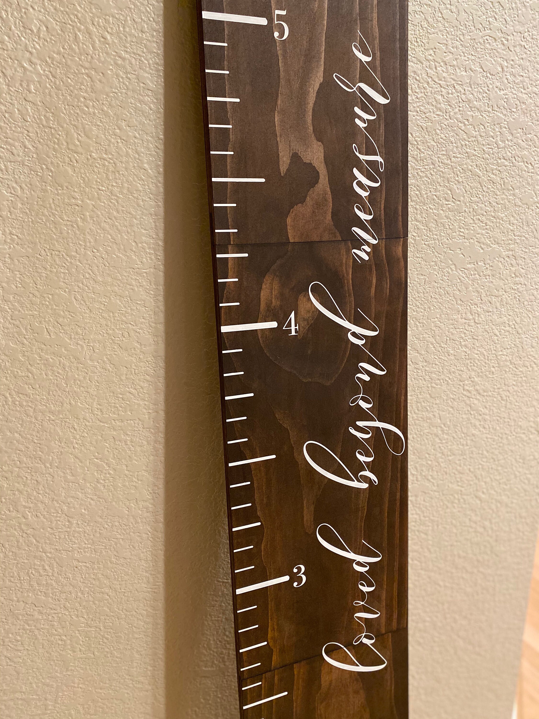 Giant 6ft. Growth Chart Ruler// Loved Beyond Measure - Etsy
