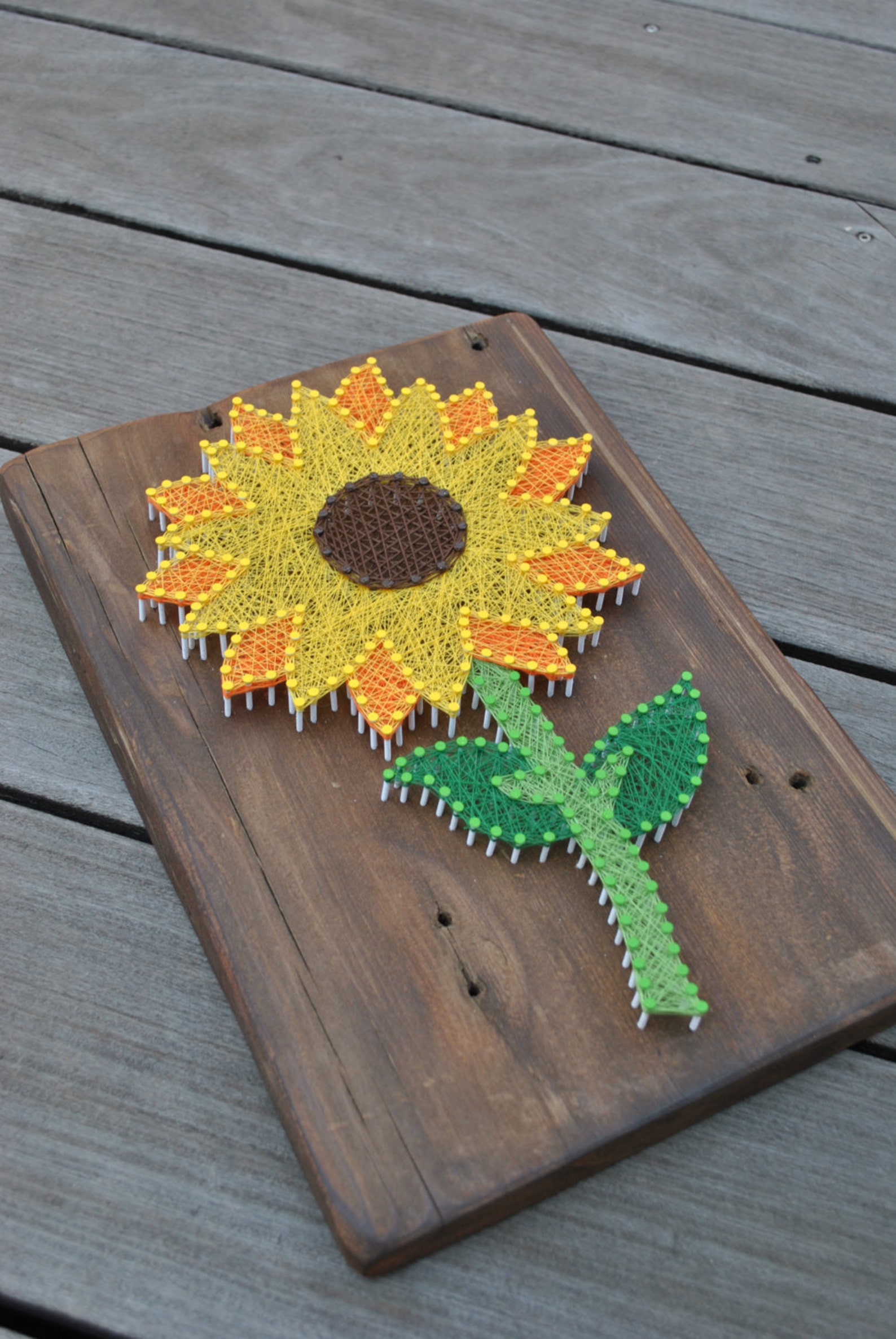 Sunflower// Flower// Spring// Floral// String Art// Handmade// | Etsy