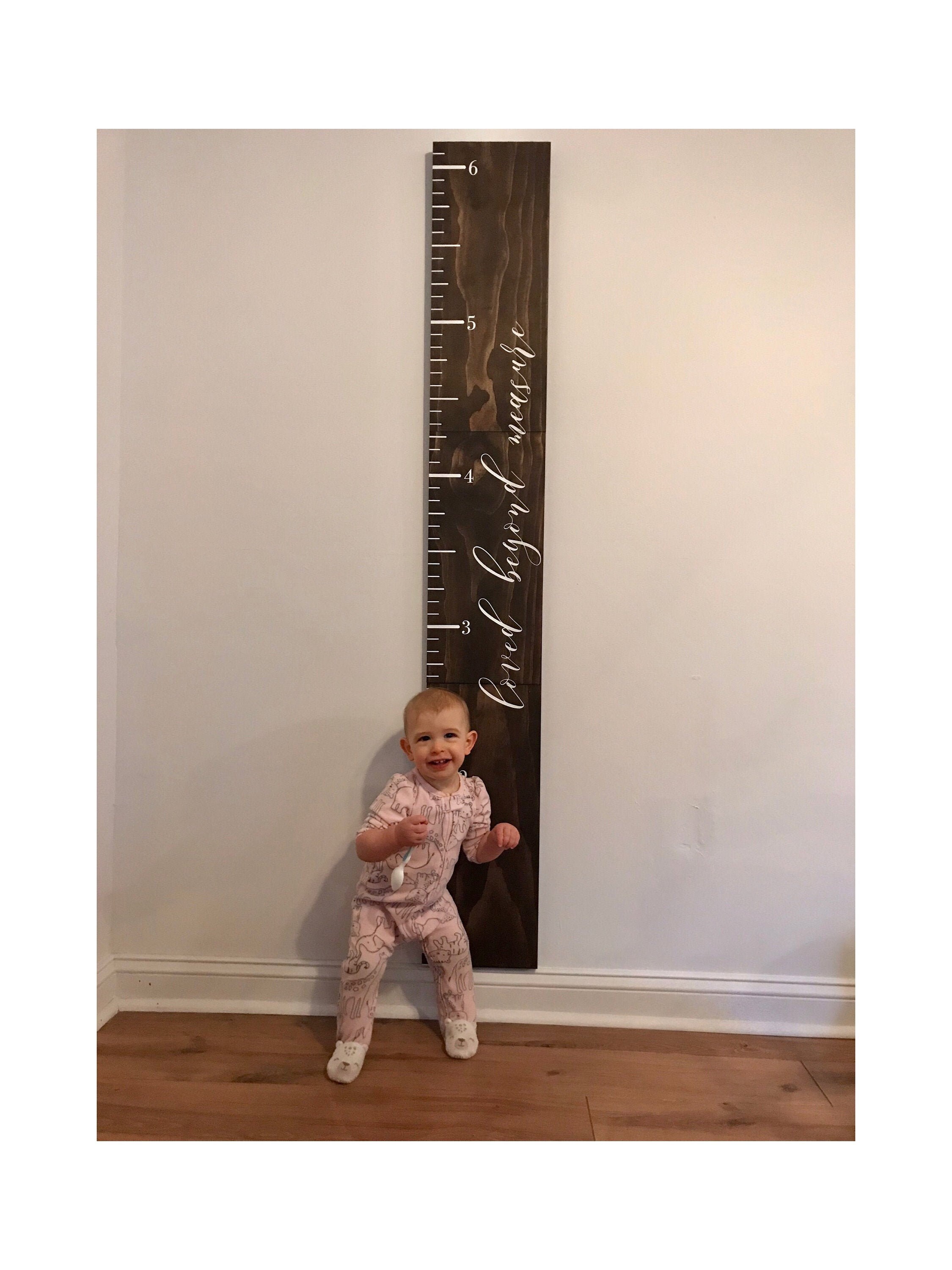 Giant 6ft. Growth Chart Ruler// Loved Beyond Measure - Etsy