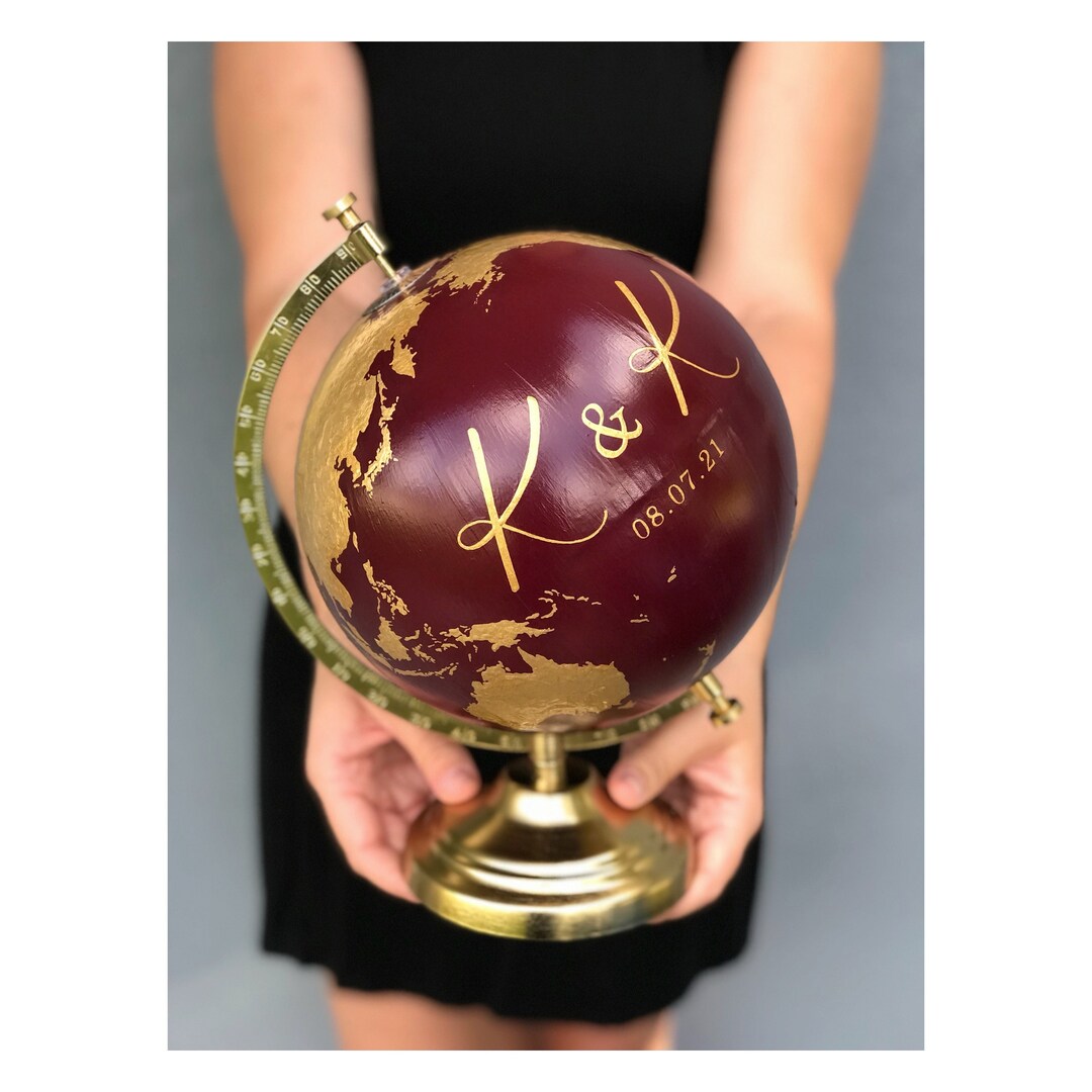 Custom Hand Painted 8" World Globe// Personalize Your Own Globe ...