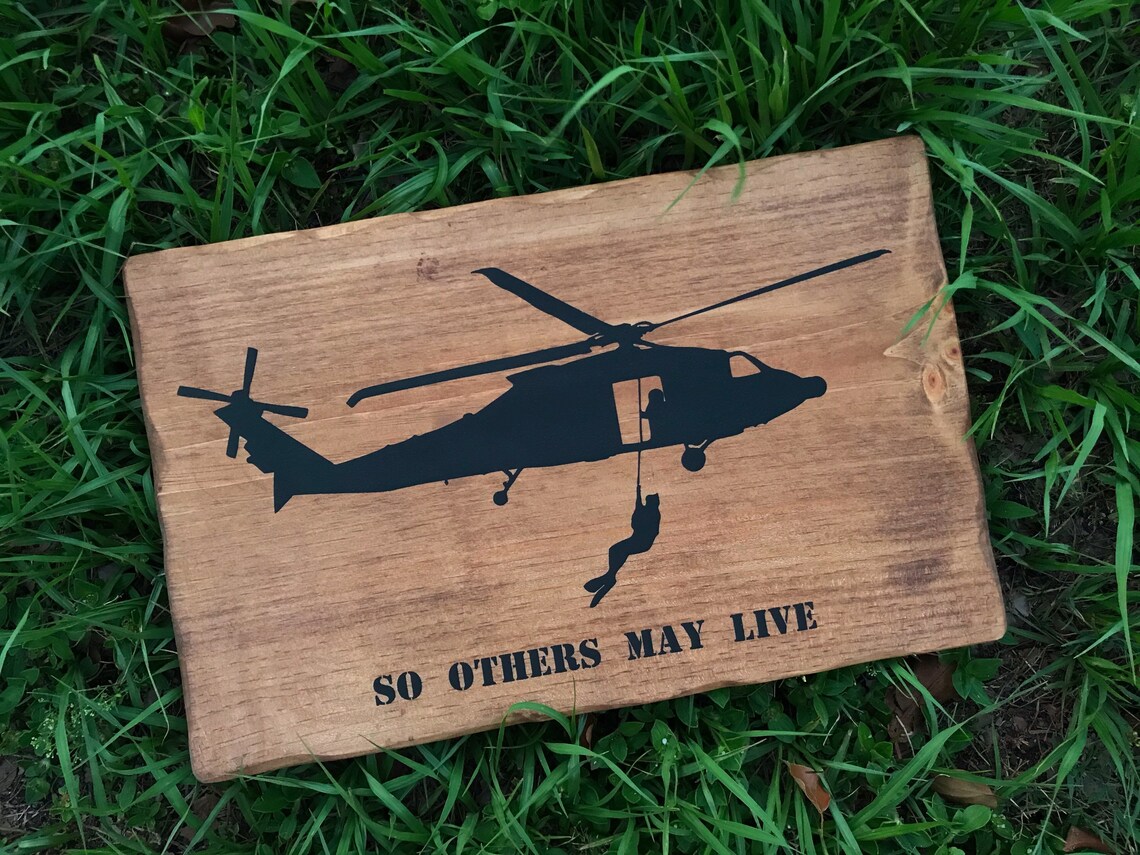 Coast Guard Rescue Swimmer Motto// So Others May Live// | Etsy