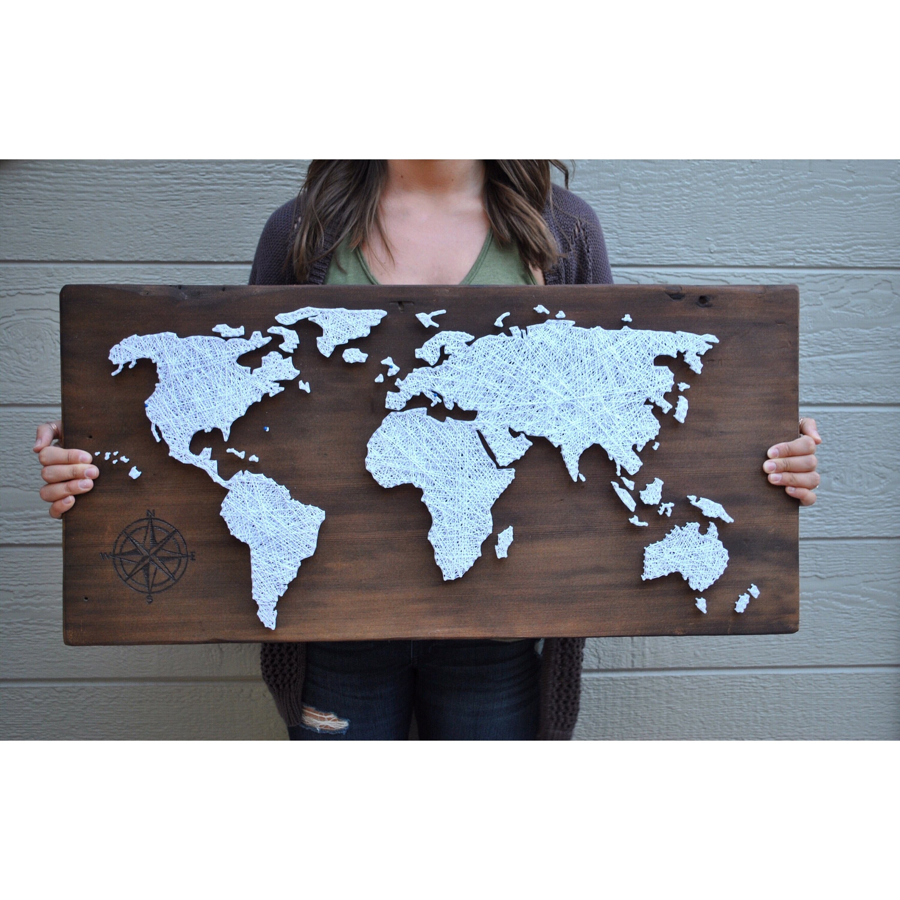 Compass Rose World Map