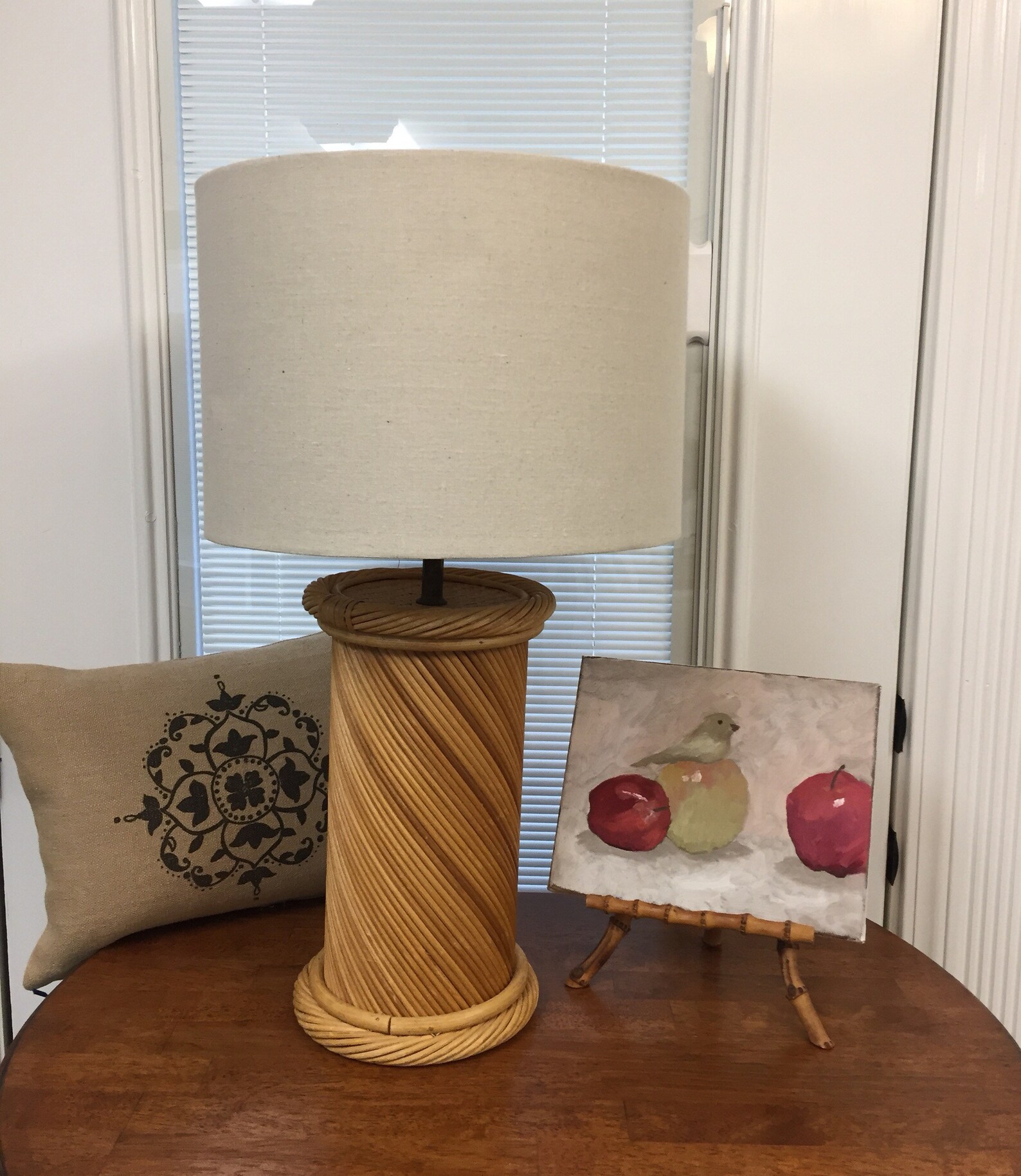 Pencil Reed Table Lamp Vintage Bamboo Tiki MCM Vintage Column - Etsy