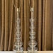 Pair Monumental Glass Chrome Totem Column Table Lamps Pierre Cardin ...