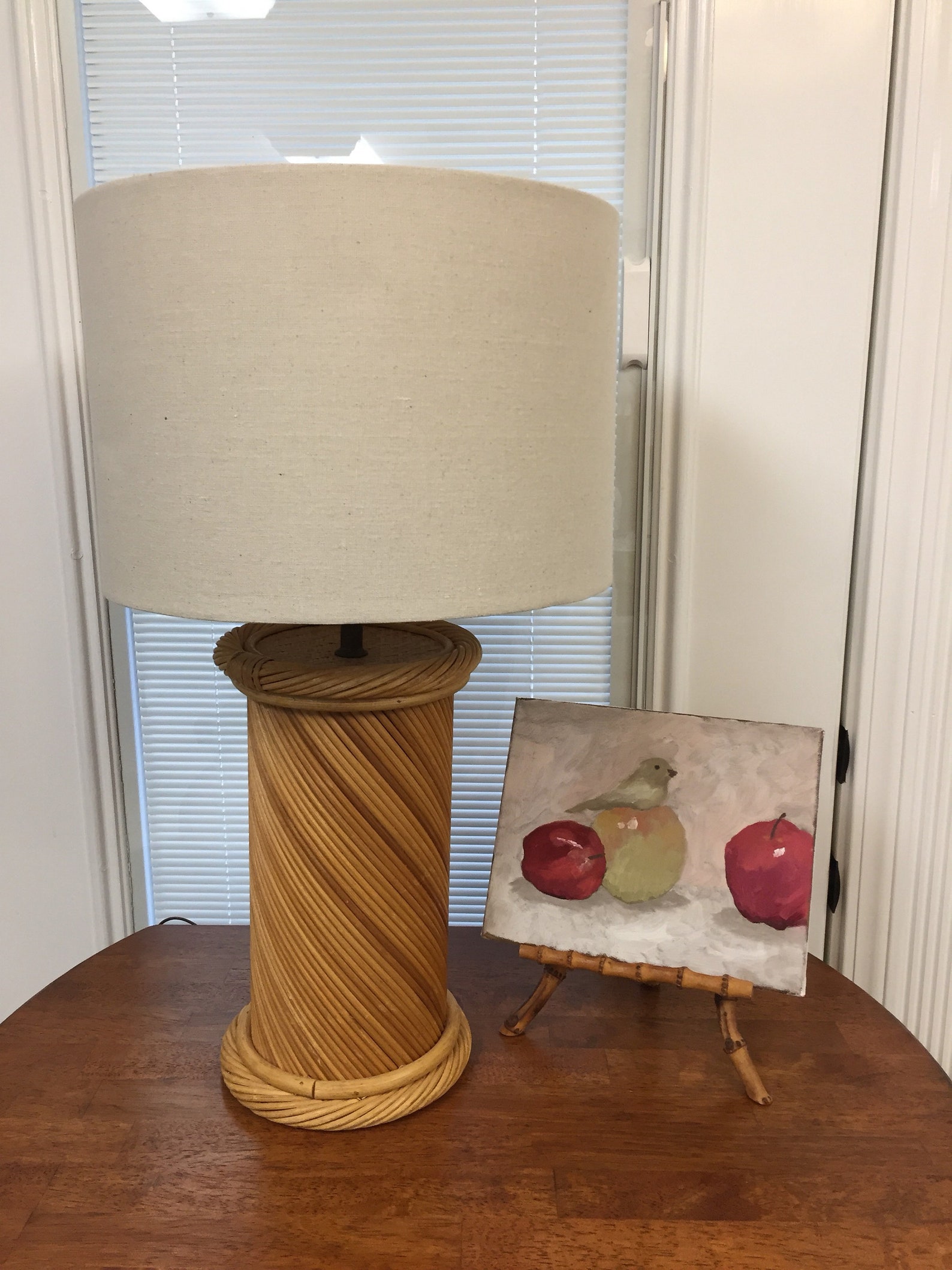 Pencil Reed Table Lamp Vintage Bamboo Tiki MCM Vintage Column - Etsy