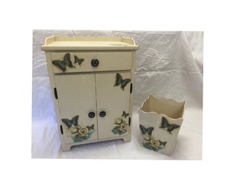 Decoupage Side Table - Etsy