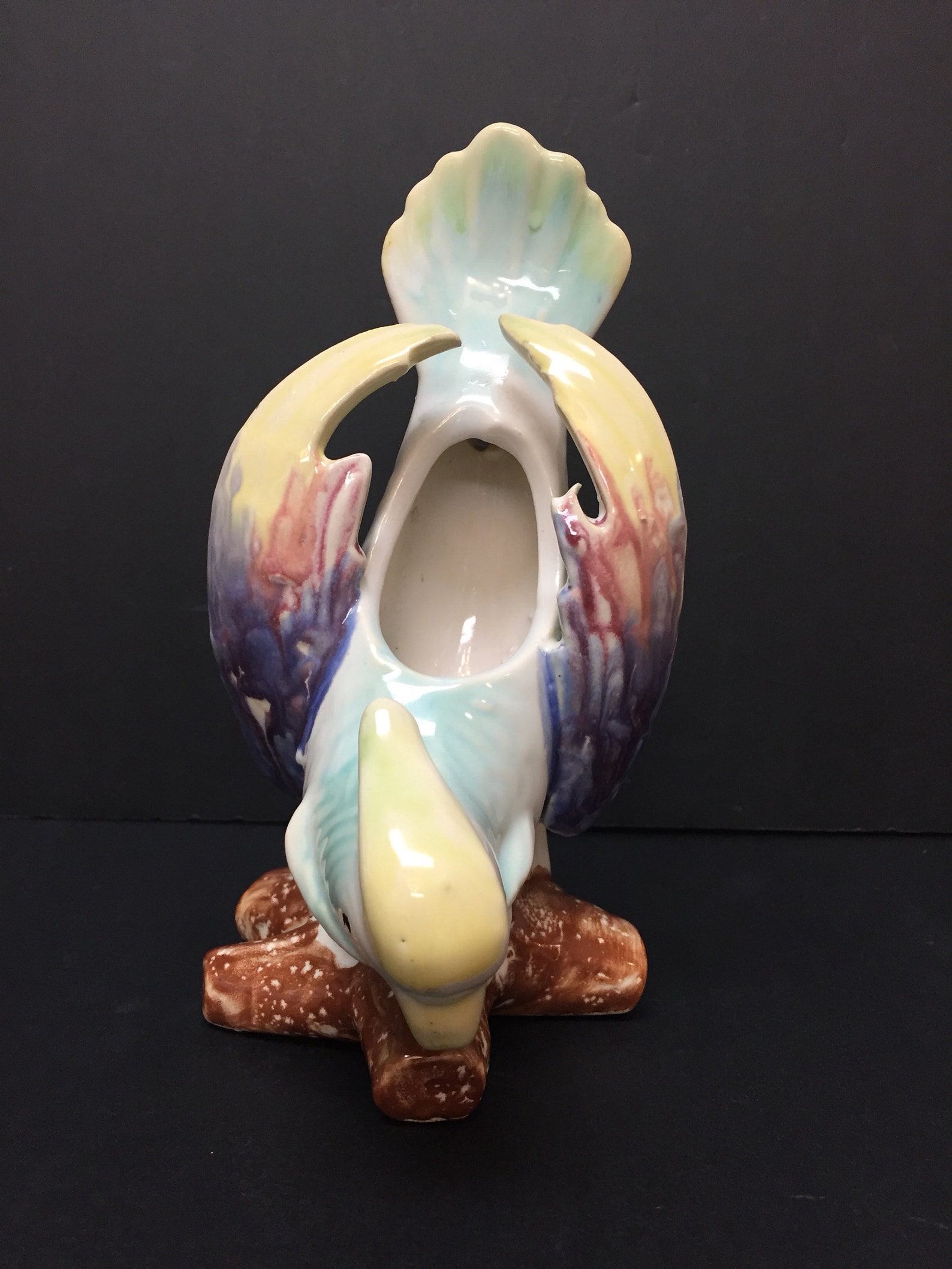 Ceramic Parrot Bird Wall Pocket Planter Vintage Pottery Vase - Etsy