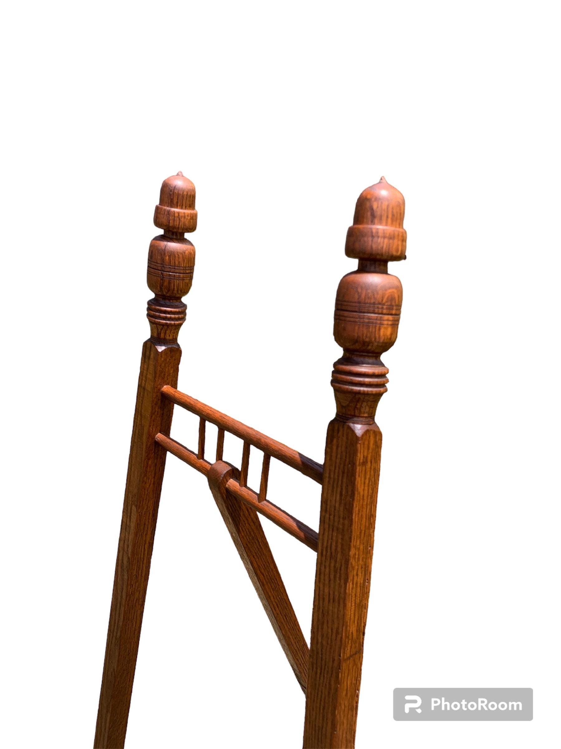 Antique Tiger Oak Floor Easel Art Portrait Wood Arts and Crafts ...