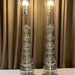 Pair Monumental Glass Chrome Totem Column Table Lamps Pierre - Etsy