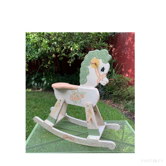 80s Rocking Horse Old Fashioned Rocking Horse Hi Res Stock Photography