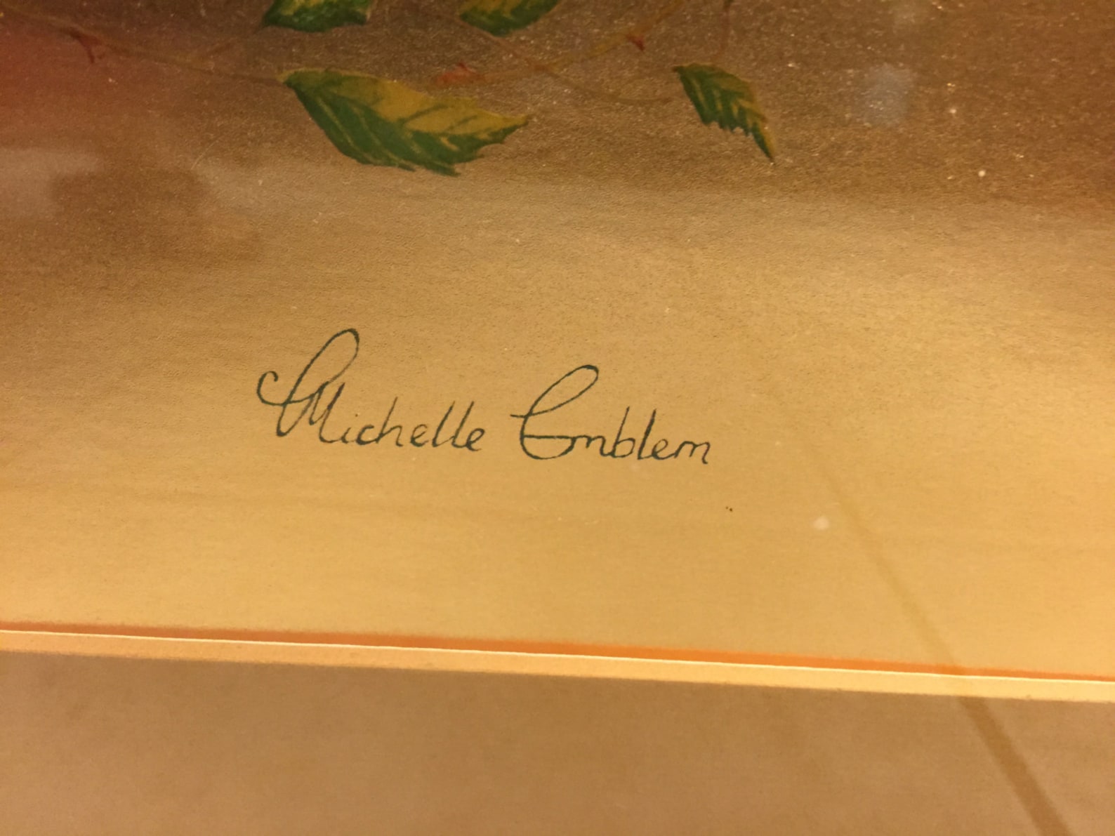 70's Foil Art "rose Nymph" Michelle Emblem Butterfly Lady in a Dress ...