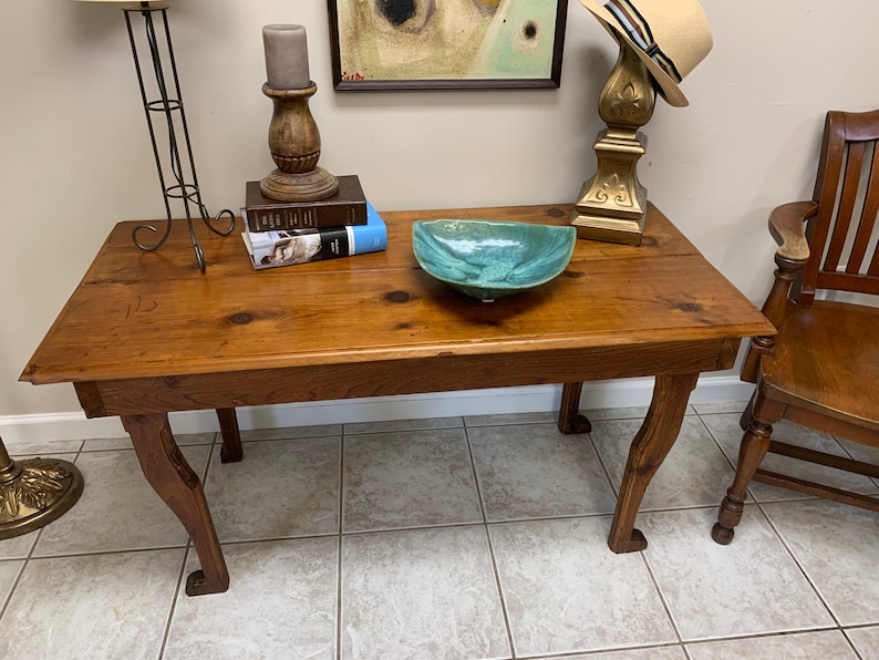 Rustic Cypress Wood Table Carved Human Legs Primitive Handcrafted Cajun ...