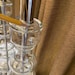 Pair Monumental Glass Chrome Totem Column Table Lamps Pierre Cardin ...