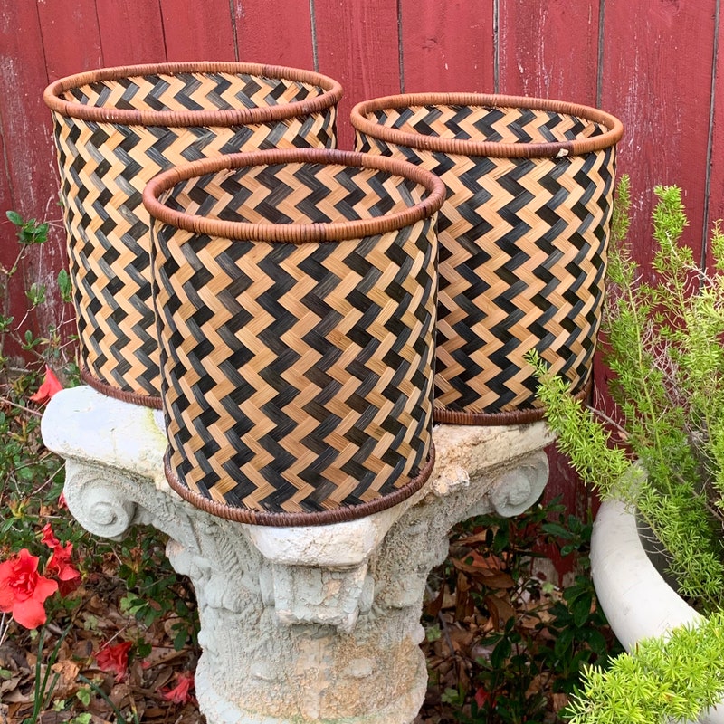 Rattan Planter - Etsy