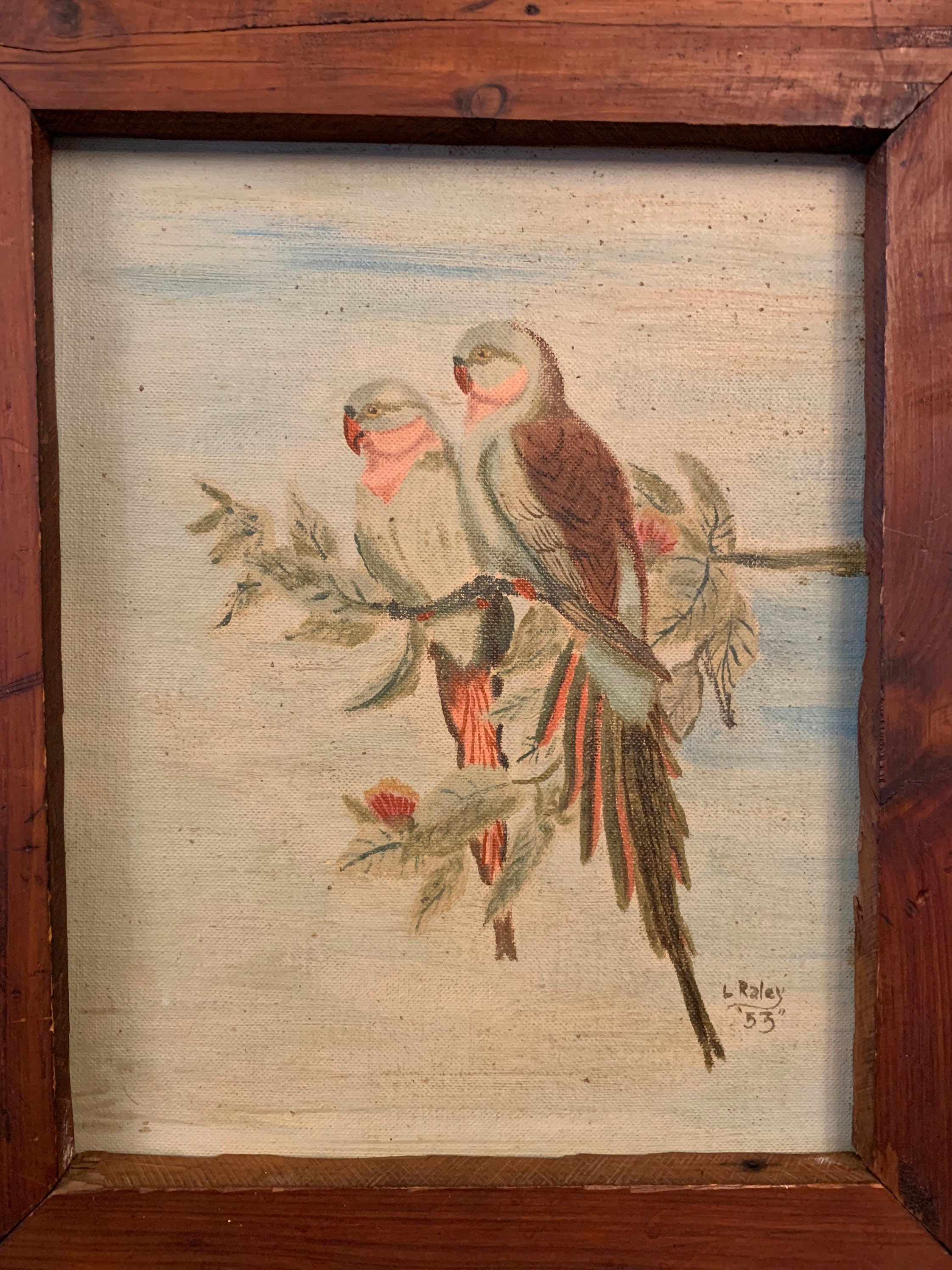 Vintage Framed Paintings Signed Birds Wall Art - Etsy Australia