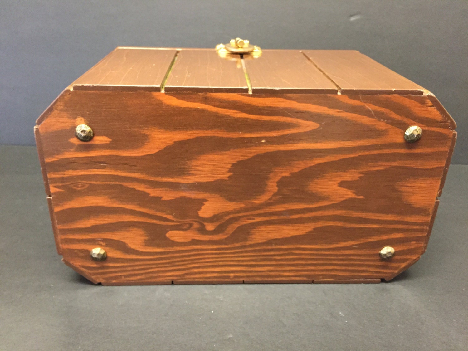 Vintage Wood Box Purse Handbag Faux Tortoise Shell Handles - Etsy