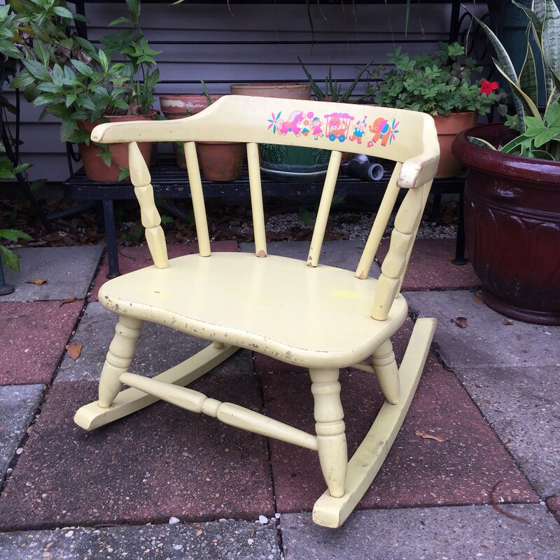 Painted Rocking Chair - Etsy